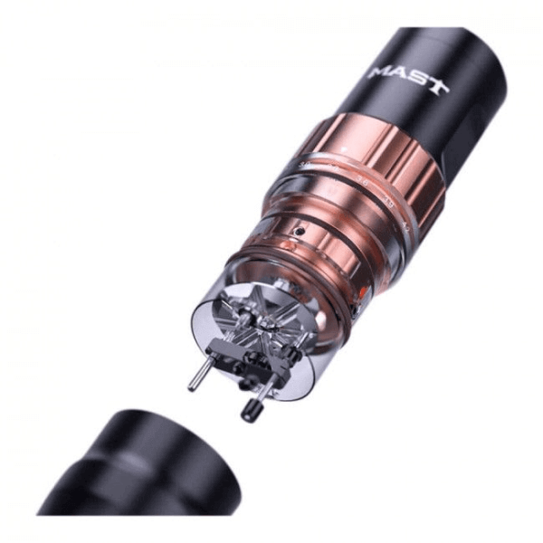 Mast Fold 2 Wireless Tattoo Machine - Black/Gold - Adjustable Stroke ...